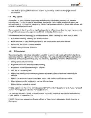 OPCrew - Rail Crew Scheduling Rostering and Management | PDF