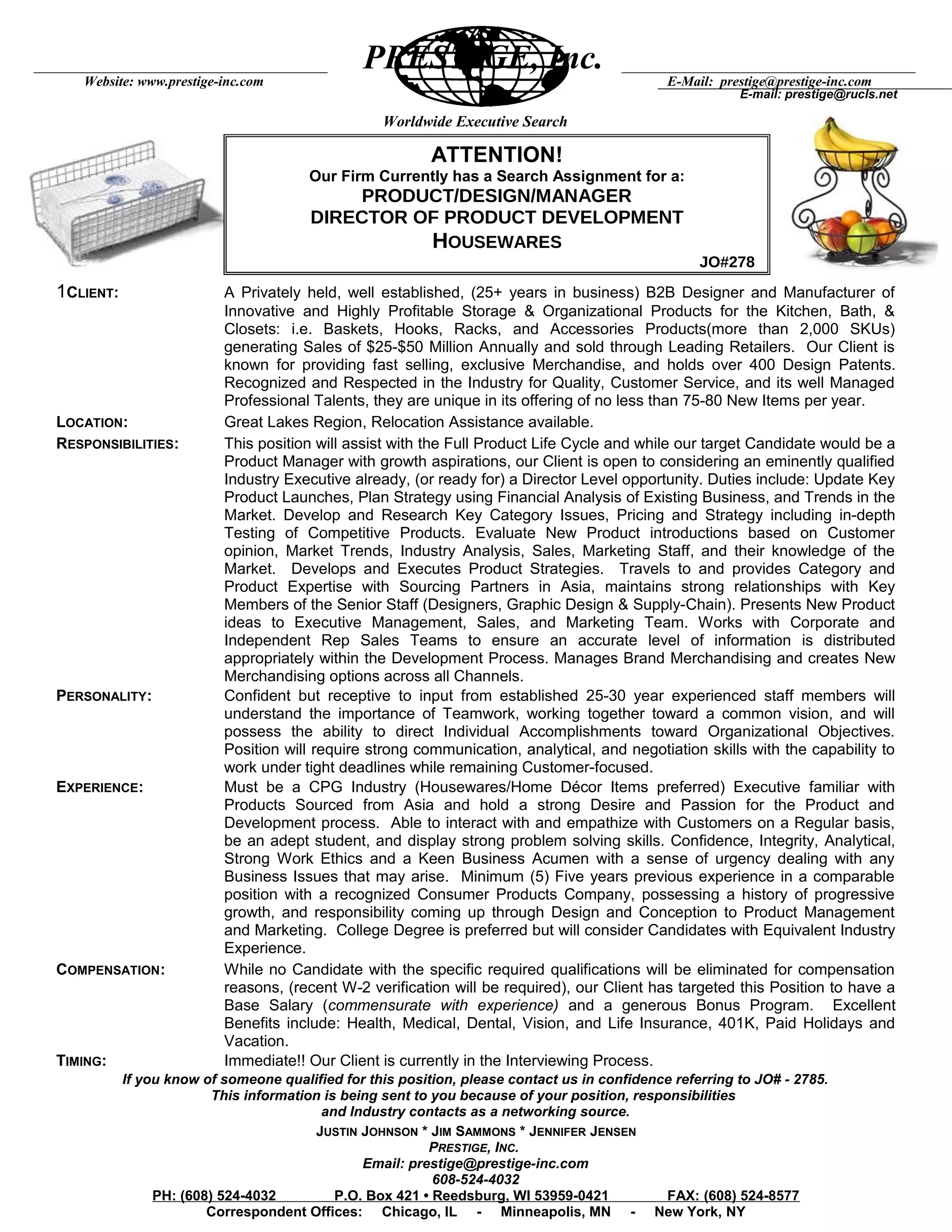 2785 - Product Manager | DOC