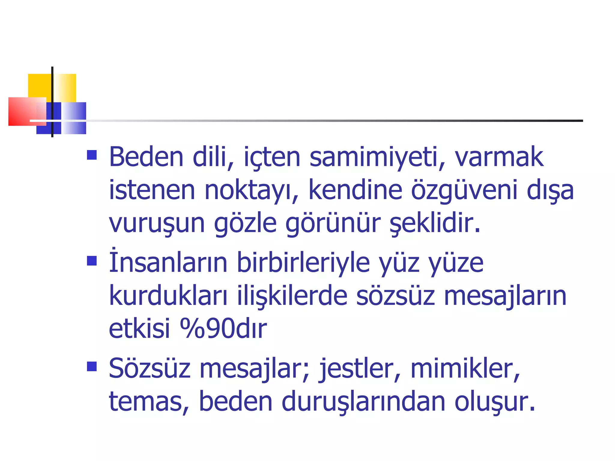 Beden dili sunum | PPT