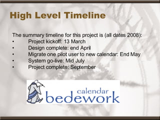 Bedework Calendar Structure | PPT