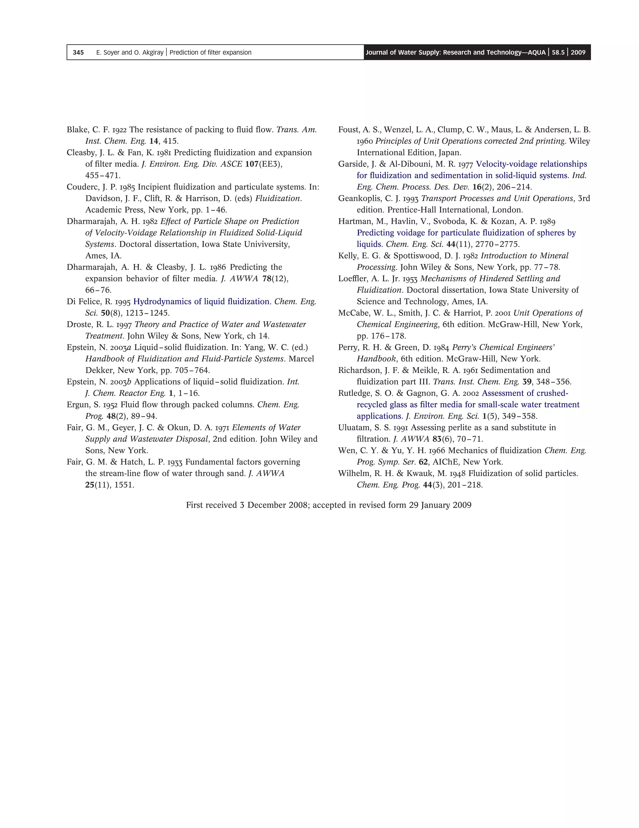 Bed expansion formula | PDF