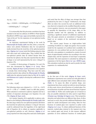 Bed expansion formula | PDF