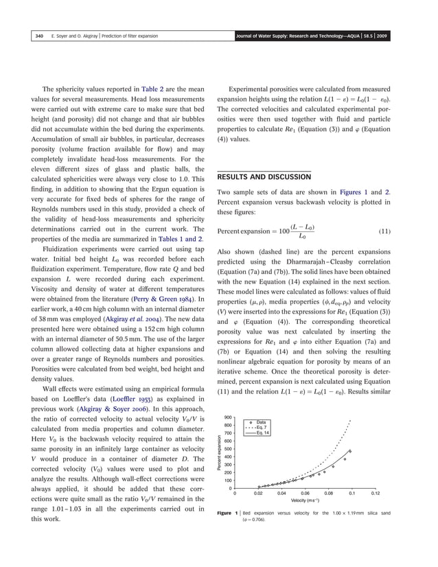 Bed expansion formula | PDF | Physics | Science