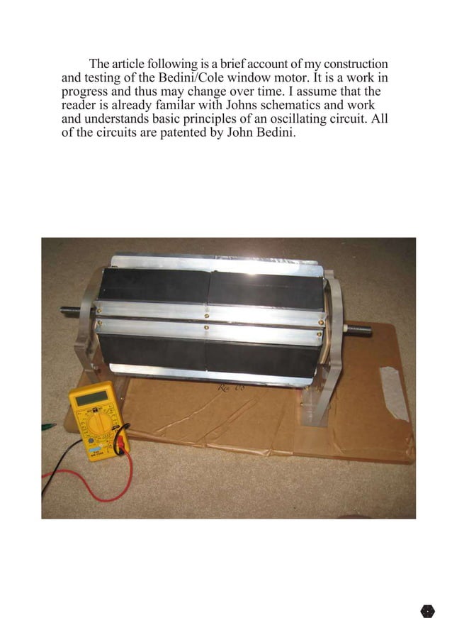 Bedini window motor tutorial | PDF