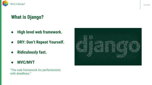 Starters with Django | PPT