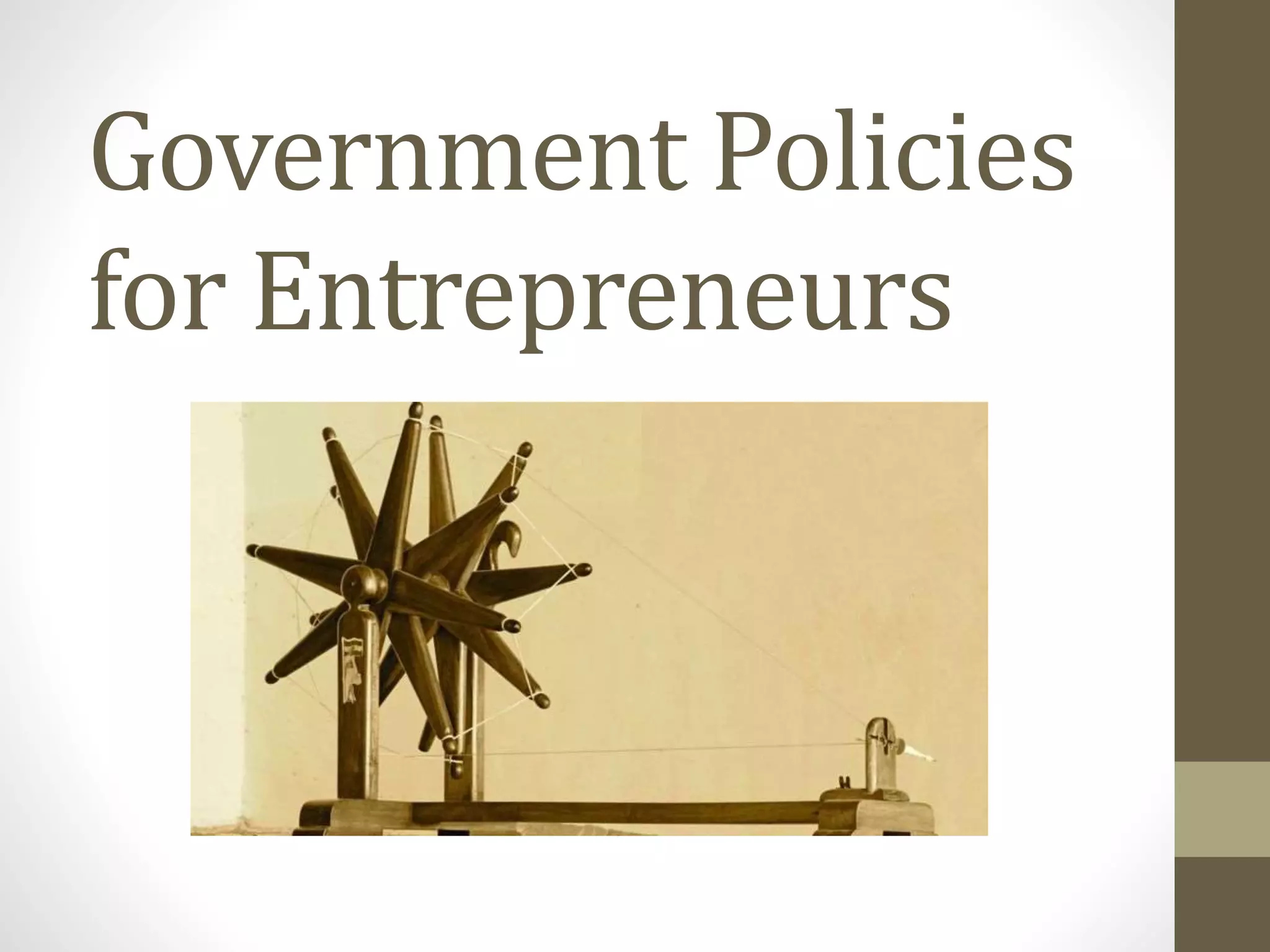 Government Policies for Entrepreneurs | PPTX