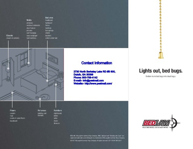 Bedlam Bed Bug Insecticide Spray Brochure
