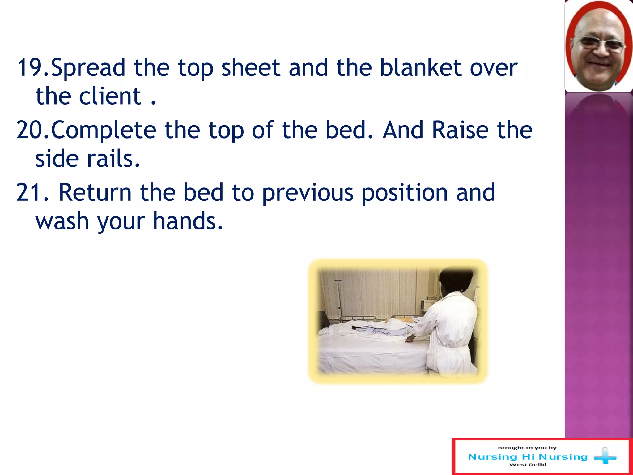 Bed making in nursing | PPT