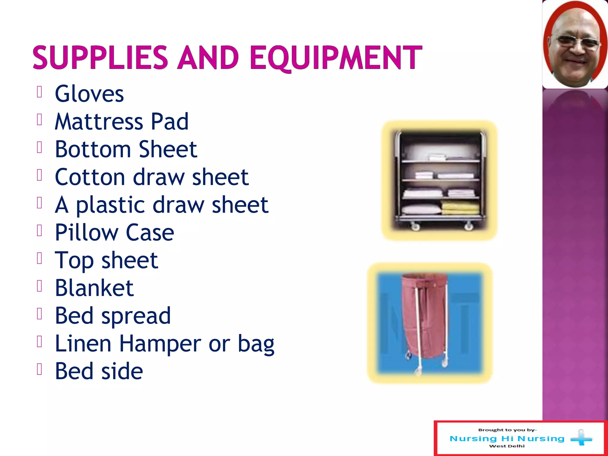 Bed making in nursing | PPT