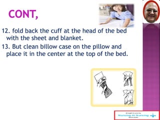 Bed making in nursing | PPT