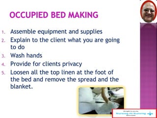 Bed making in nursing | PPT