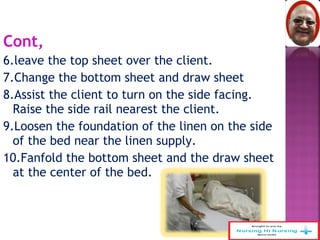 Bed making in nursing | PPT