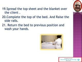Bed making in nursing | PPT