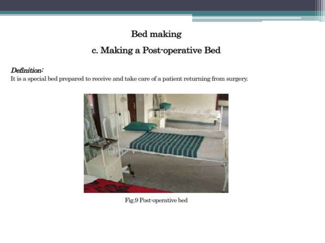 Bed making | PPTX