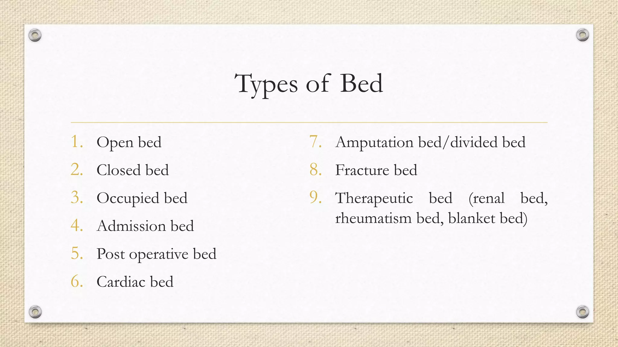 Bed making | PPTX
