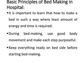 Bed making | PPTX