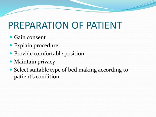 Bed making procedure | PPTX