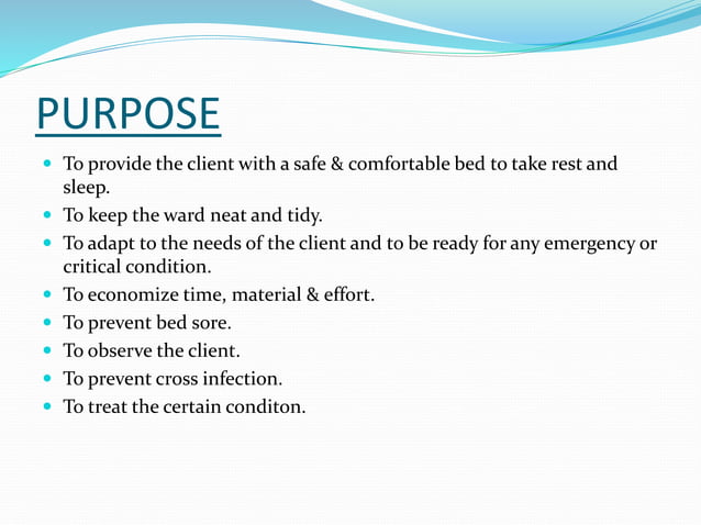 Bed making procedure | PPTX