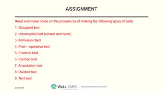 BED MAKING for nursing students for learning.pptx