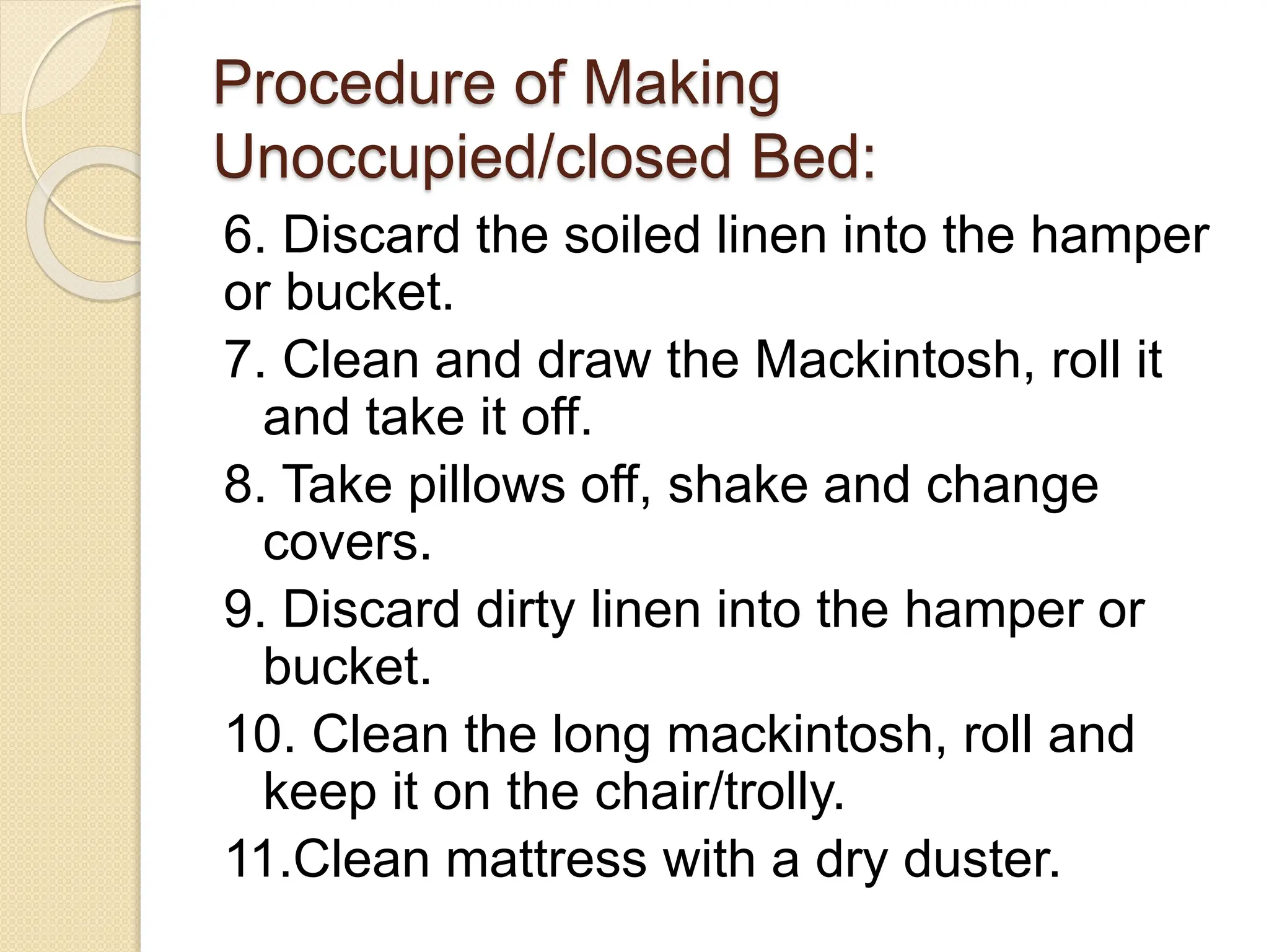 Bed Making Basics in Nursing Practices | PPTX