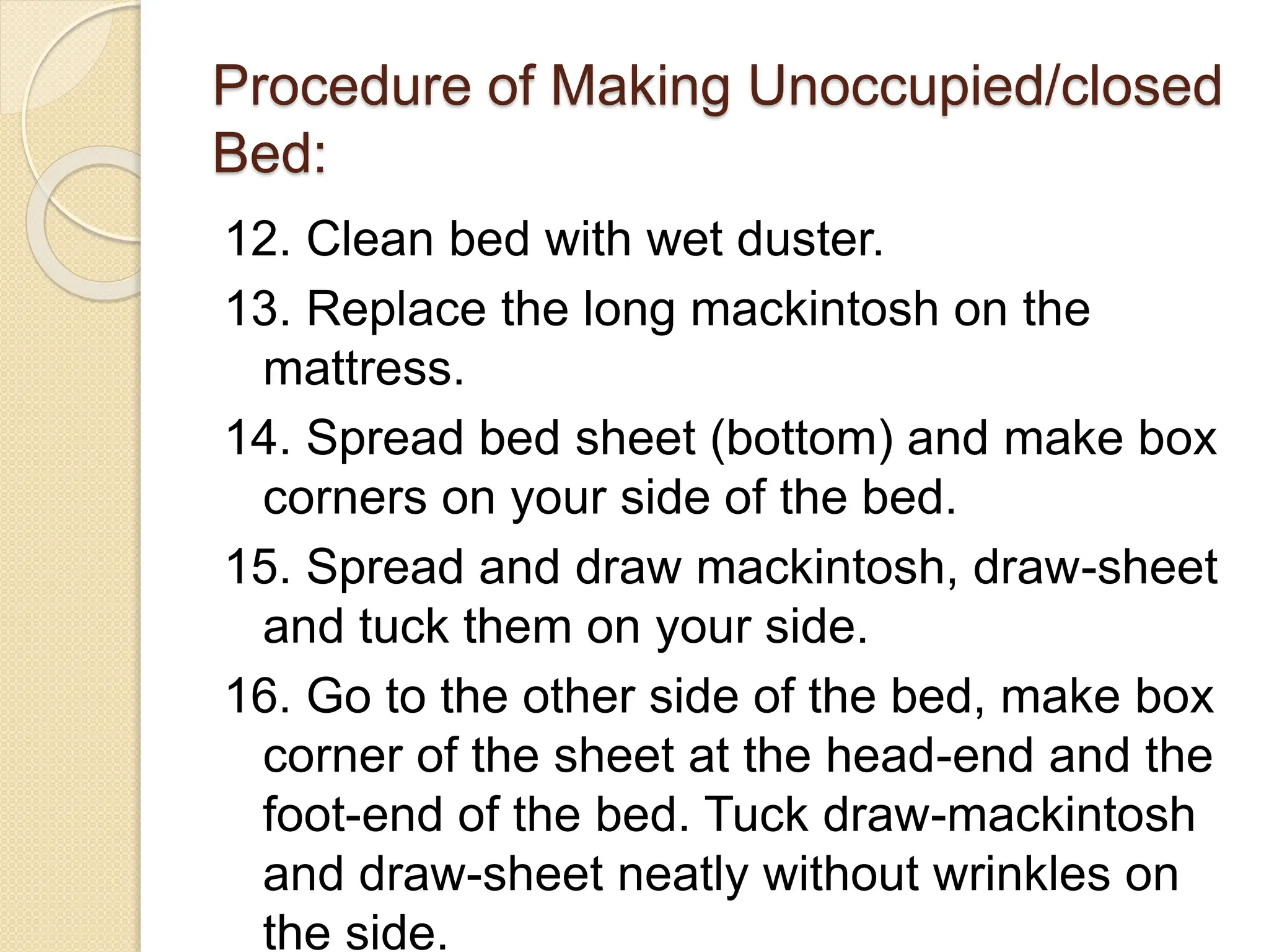 Bed Making Basics in Nursing Practices | PPTX