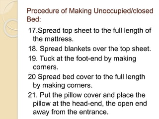 Bed Making Basics in Nursing Practices | PPTX