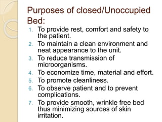 Bed Making Basics in Nursing Practices | PPTX