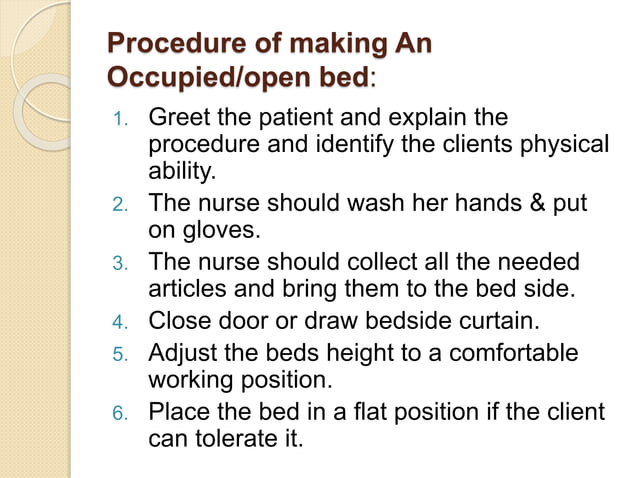 Bed Making Basics in Nursing Practices | PPTX | Parenting Babies and ...