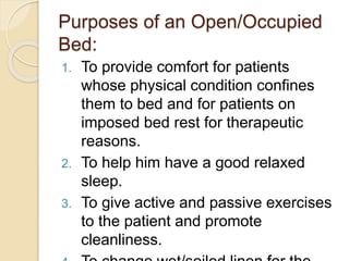 Bed Making Basics in Nursing Practices | PPTX