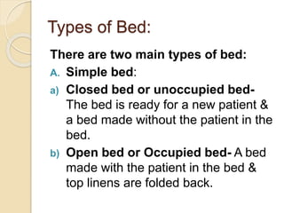 Bed Making Basics in Nursing Practices | PPTX