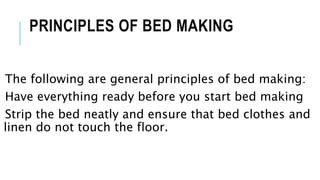 bed making.pptx it's a daily routine for nurses | PPTX | First Aid ...