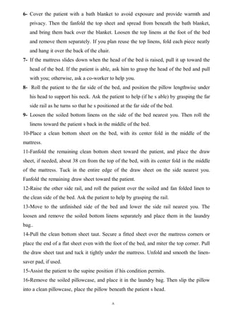 BED MAKING | PDF
