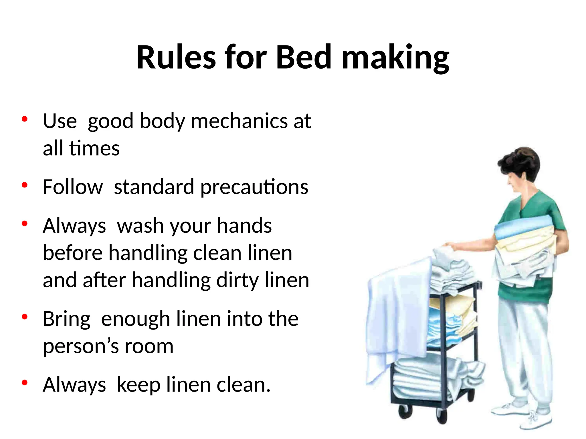 hOSPITAL BED MAKING PROCEDURE GUIDELINE | PPTX