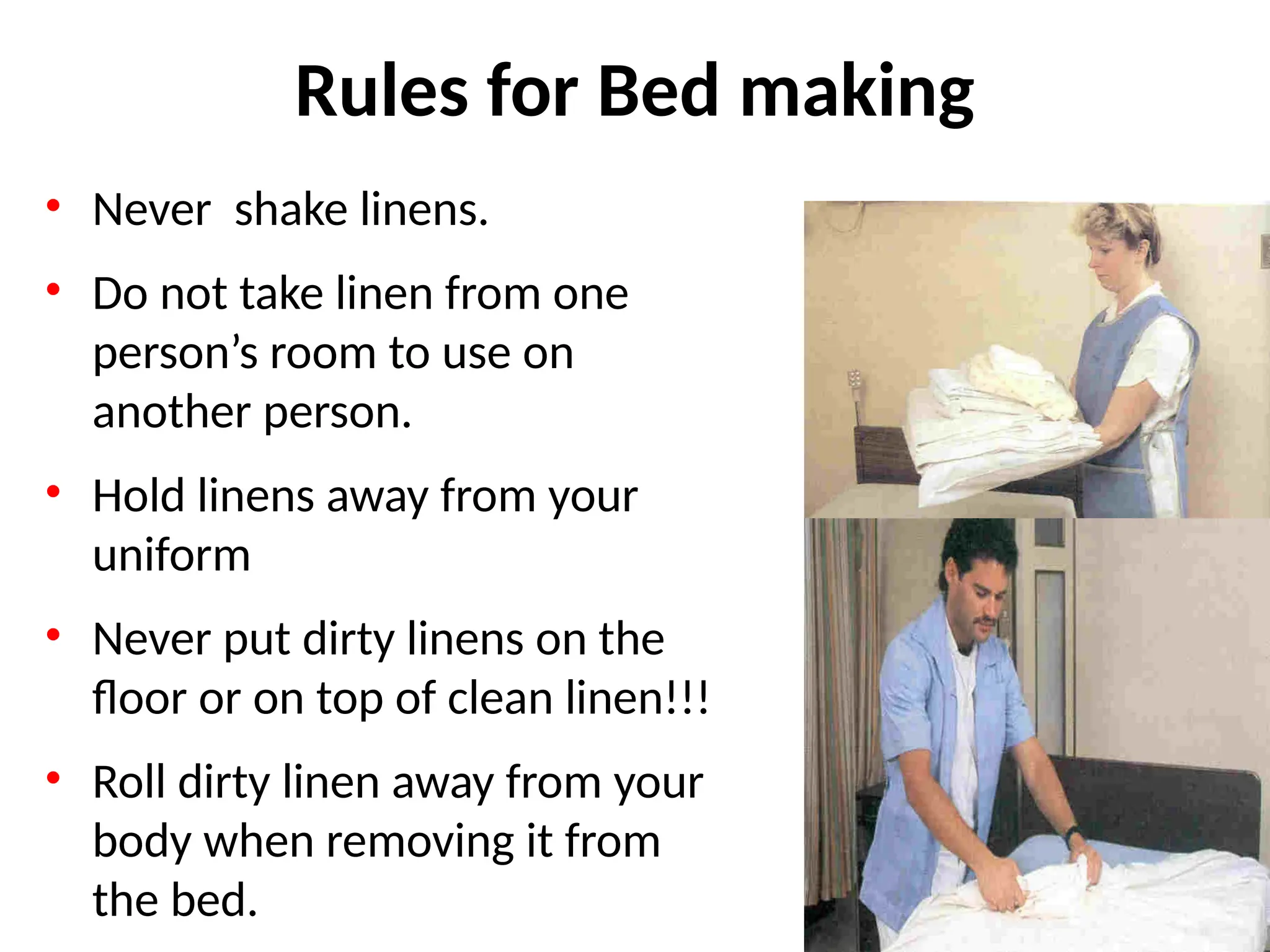 hOSPITAL BED MAKING PROCEDURE GUIDELINE | PPTX