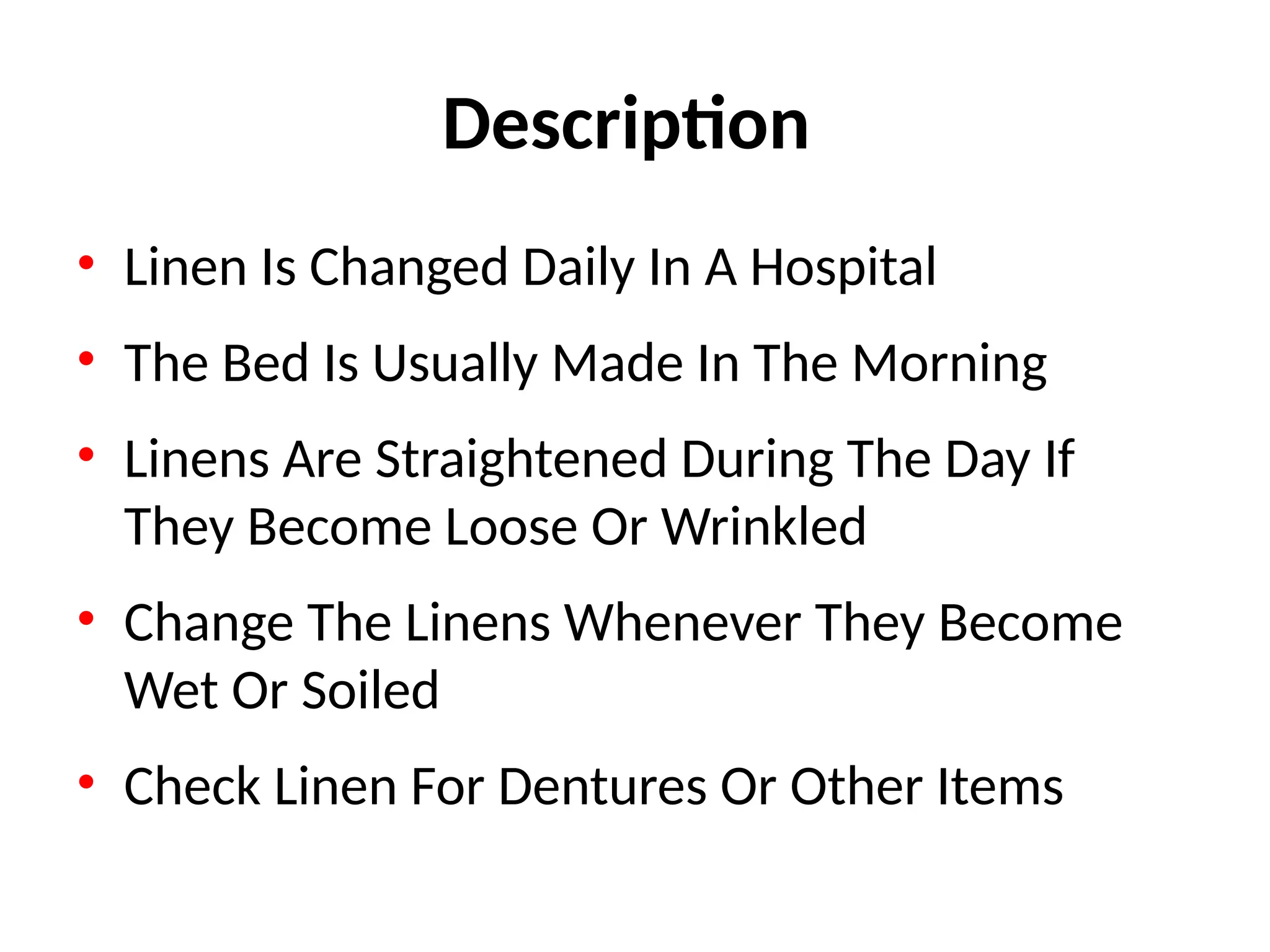hOSPITAL BED MAKING PROCEDURE GUIDELINE | PPTX