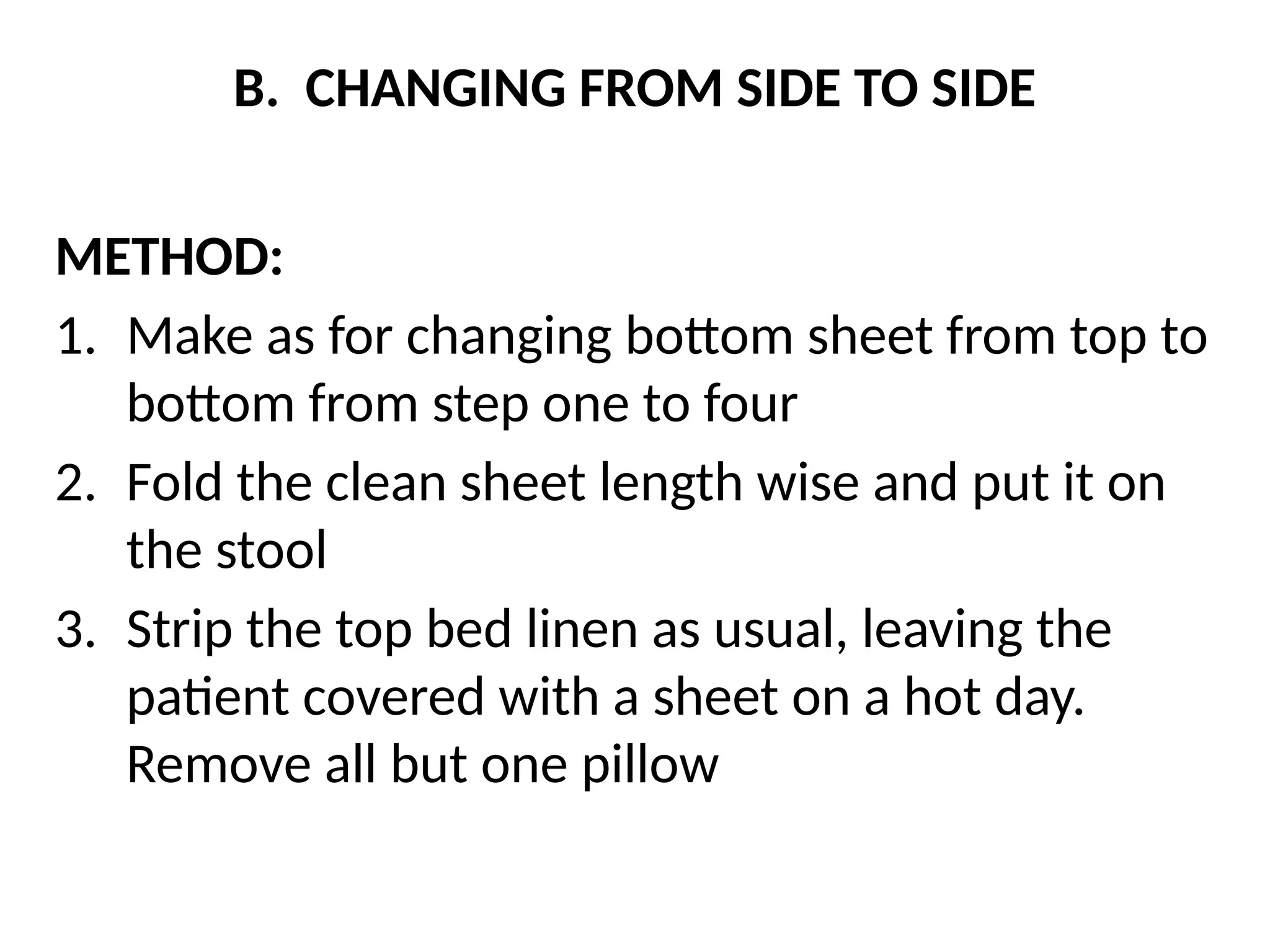 hOSPITAL BED MAKING PROCEDURE GUIDELINE | PPTX