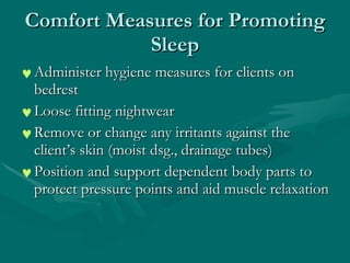 NurseReview.Org - Rest and Sleep Bed Making | PPT