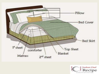 Bed making procedure by indianchefrecipe @ www.indianchefrecipe.com