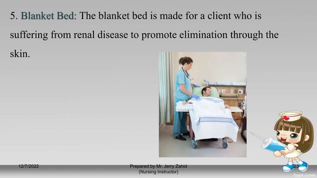 BED MAKING PROCEDURE OF DIFFERENT BEDS.pptx | First Aid | Injuries