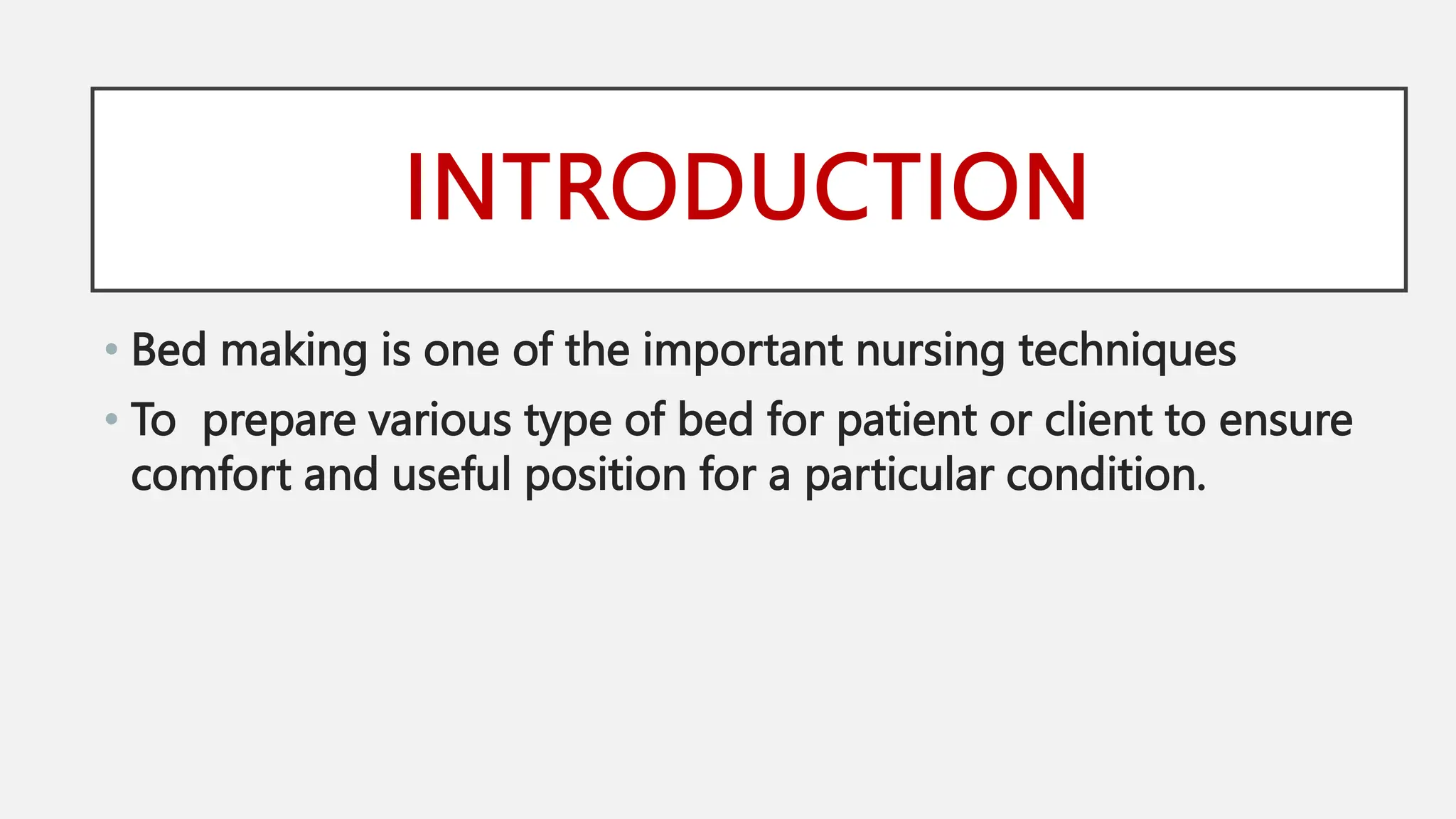 Bed making procedure ,purpose slide share.pptx