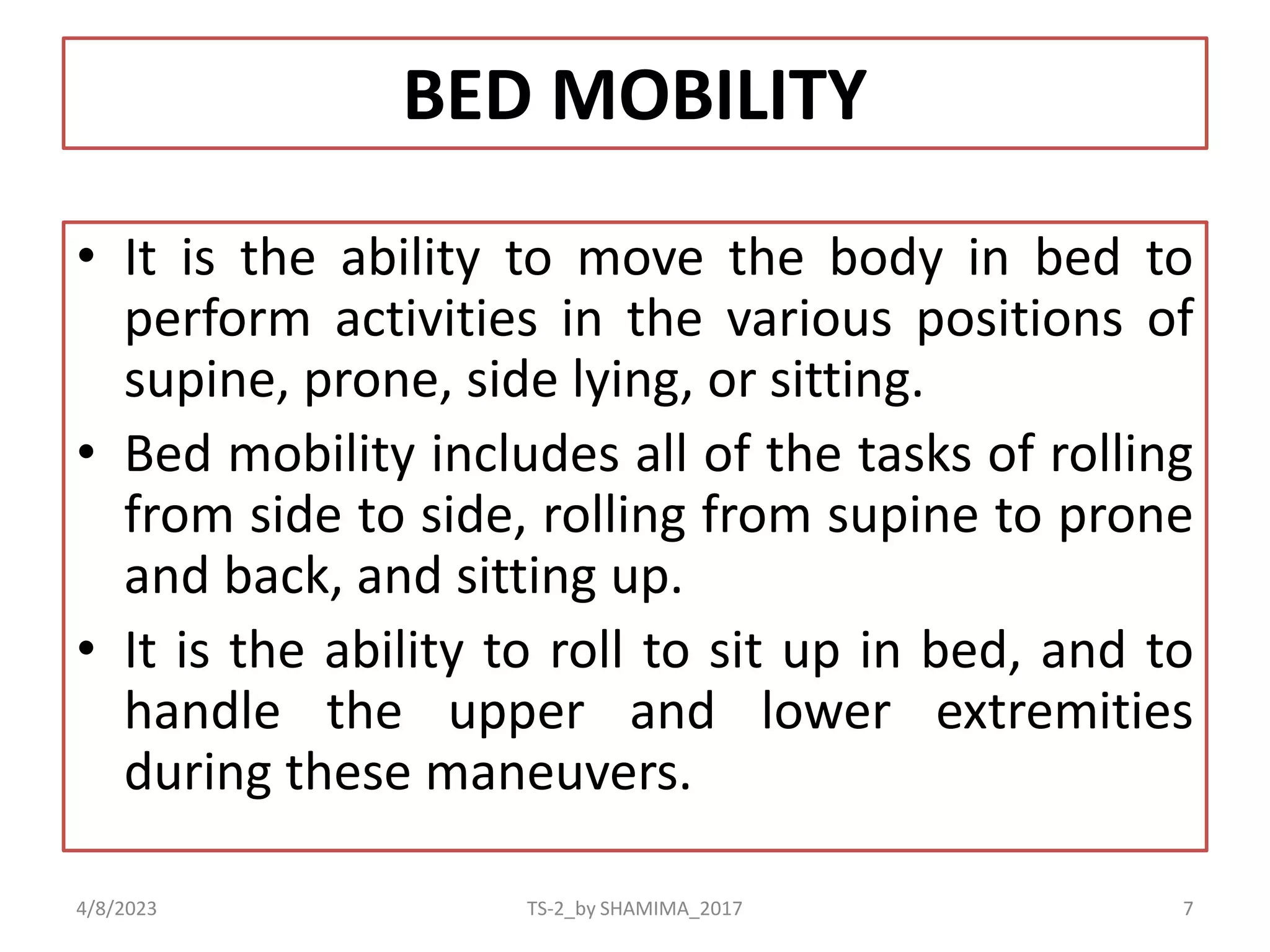 BED MOBILITY.pptx
