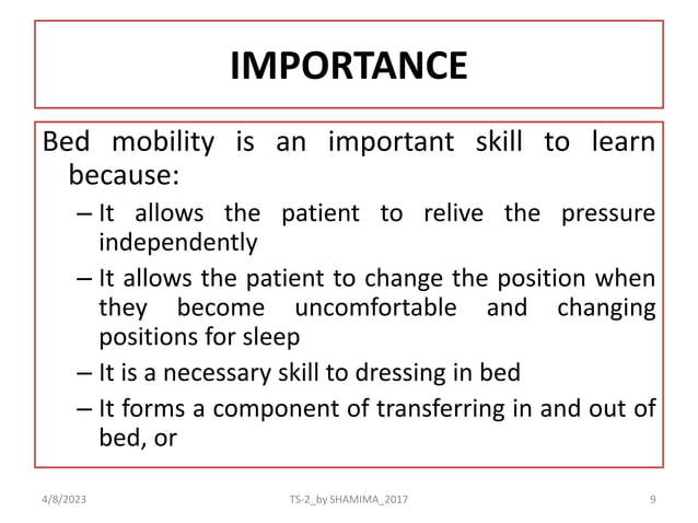 BED MOBILITY.pptx