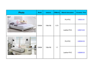 Bed quotation with ex works price (1) | PDF