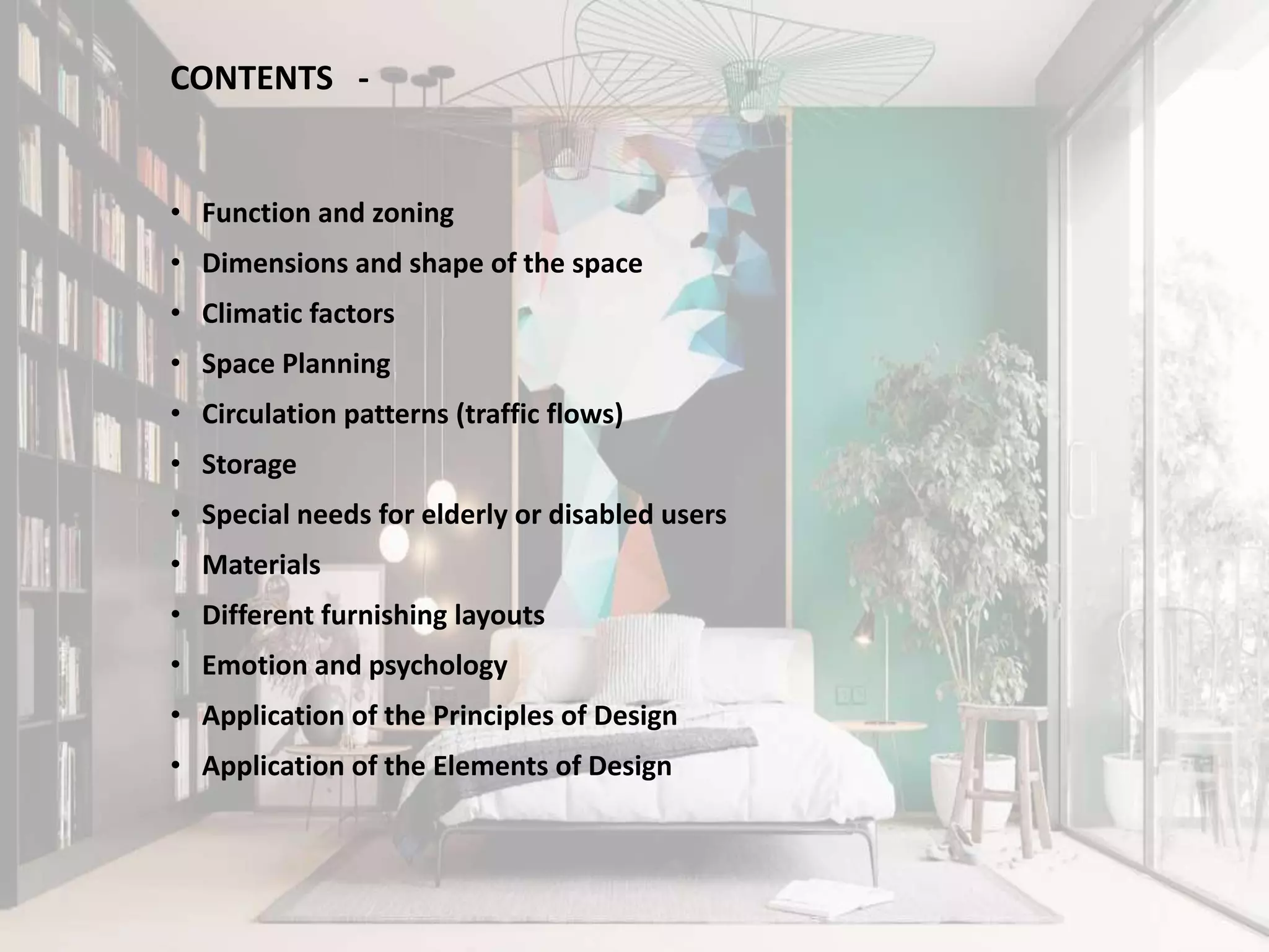 Space Planning Of Bedroom | PPTX