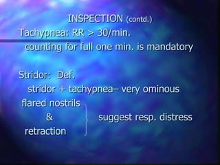 Bedside assessment of pulmonary function by prof. mridul panditrao | PPTX