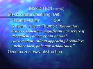 Bedside assessment of pulmonary function by prof. mridul panditrao | PPTX
