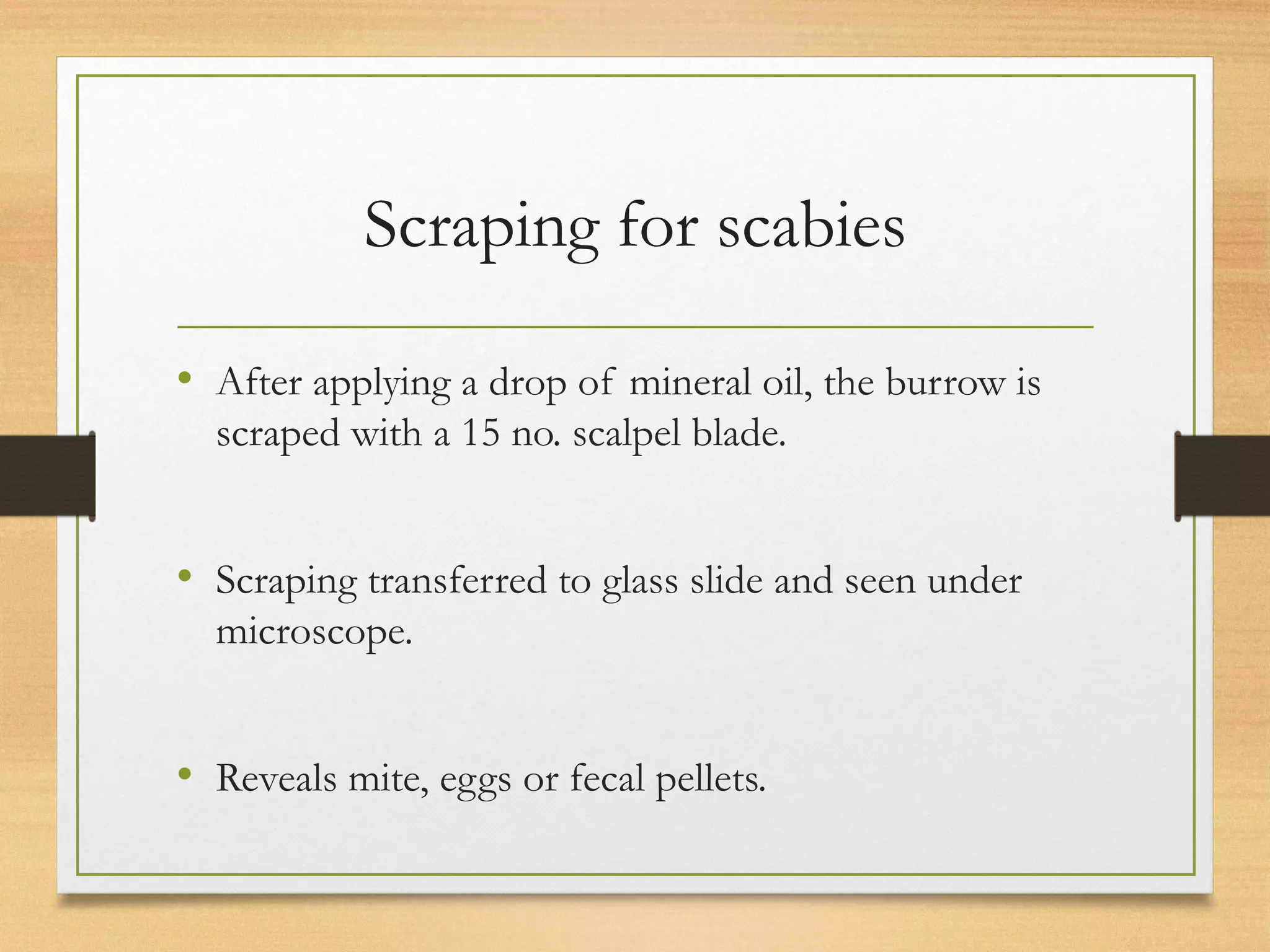 Bedside investigations in dermatology | PPT
