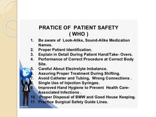 Bed side management and safety | PPTX