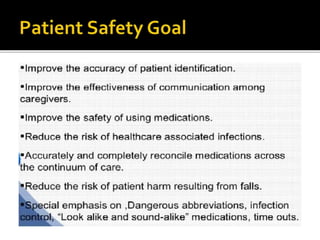 Bed side management and patient safety | PPTX