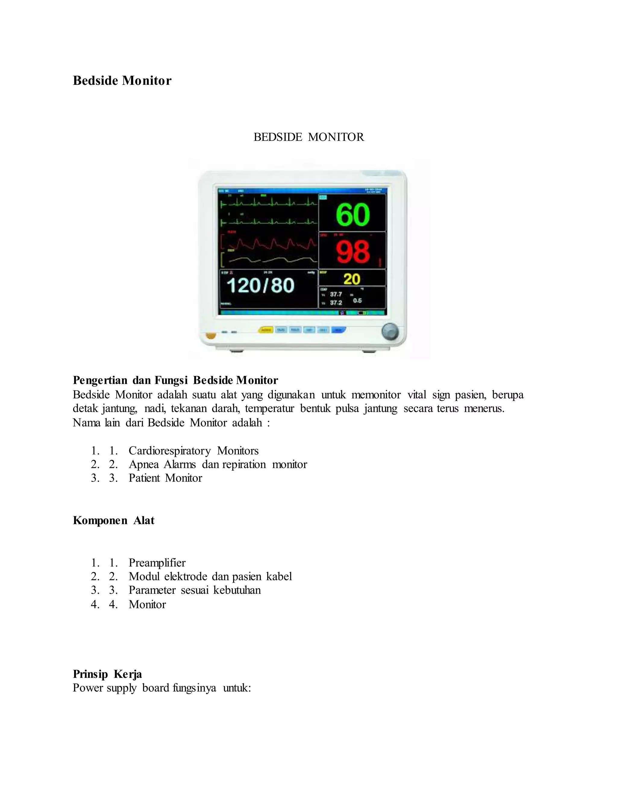 Bedside monitor | DOCX